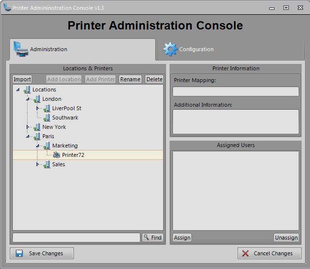 PrintMap - Centrally Managed Printer Mapping Solution